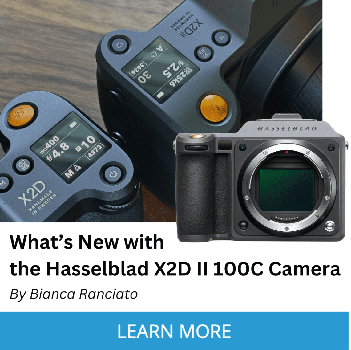 The New Hasselblad X2D II 100c Camera & XCD 35-100 Lens - Capture ...